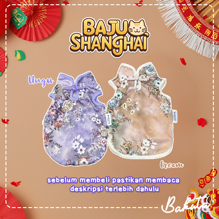 Jual Baju Kucing Tank Edisi Baju Chongsam 2024 Untuk Kucing dan anjing ...