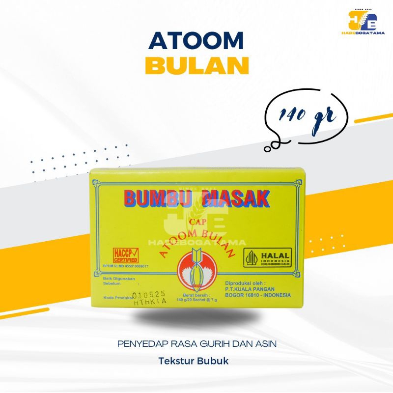 Jual Bumbu Atoom 140 Gram (BOX) Atom Bulan Atom | Shopee Indonesia