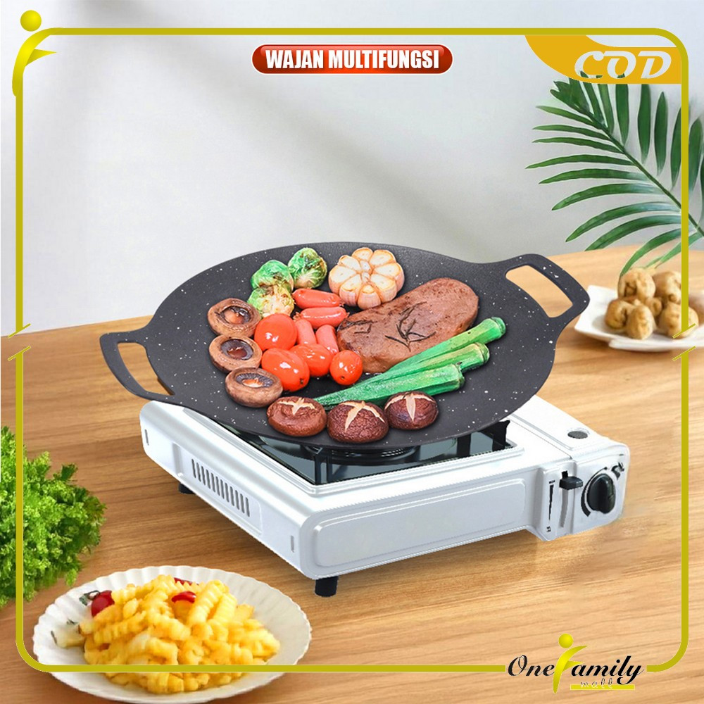 Jual ONE-C1211 Wajan Panggangan Grill Pan 34 CM Anti Lengket Alat ...