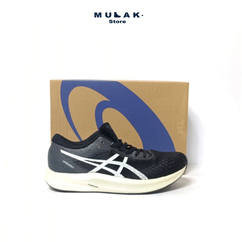 Jual Sepatu Running / Lari Asics Hyperspeed 2 Black White | Shopee ...