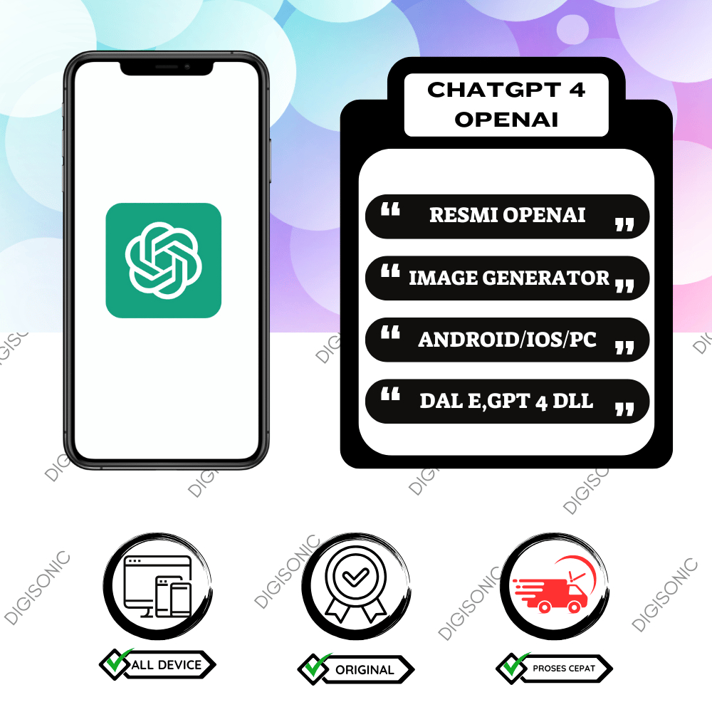 Jual ChatGpt 4 Premium Android/Ios/Web 1 Tahun Full Garansi | Shopee Indonesia