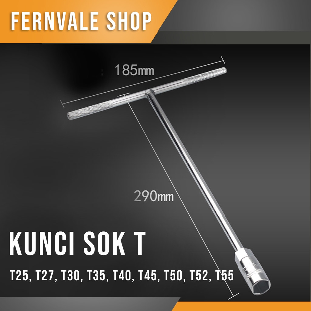 Jual Kunci T 8/10/12/14 mm Kunci Pas Soket Perbaikan T-Type Wrench Kunci Sok Sock Socket ...