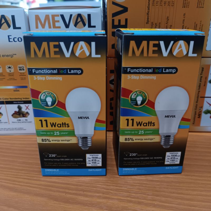 Jual Lampu Led Meval 3 step dimming 11 watt | Shopee Indonesia