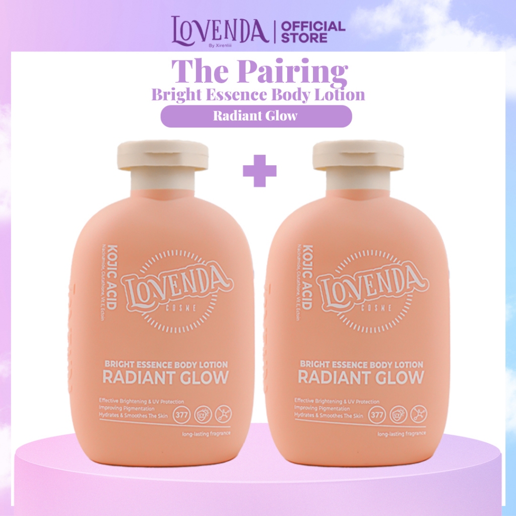 Jual Lovenda The Pairing Bright Essence Body Lotion Radiant Glow (2pcs ...