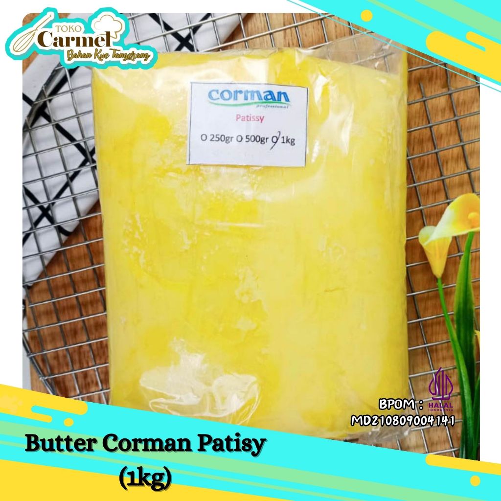 Jual Butter Corman Patisy REPACK 1kg - Unsalted Butter Corman Patisy ...