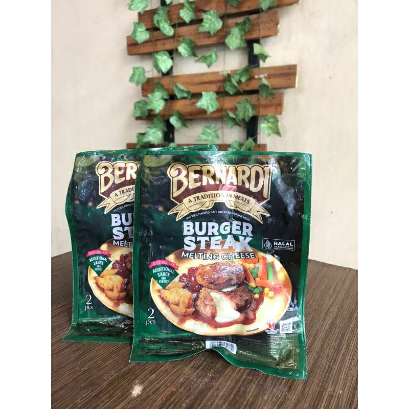 Jual Burger steak bernardi melting cheese / burger steak isi keju ...