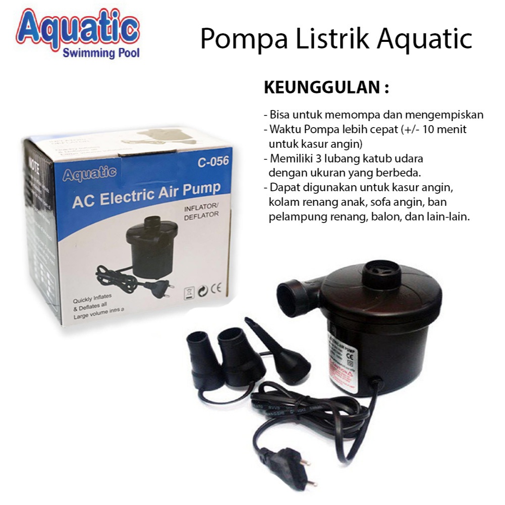 Jual Aquatic Pompa listrik pompa kasur angin murah pompa listrik murah ...