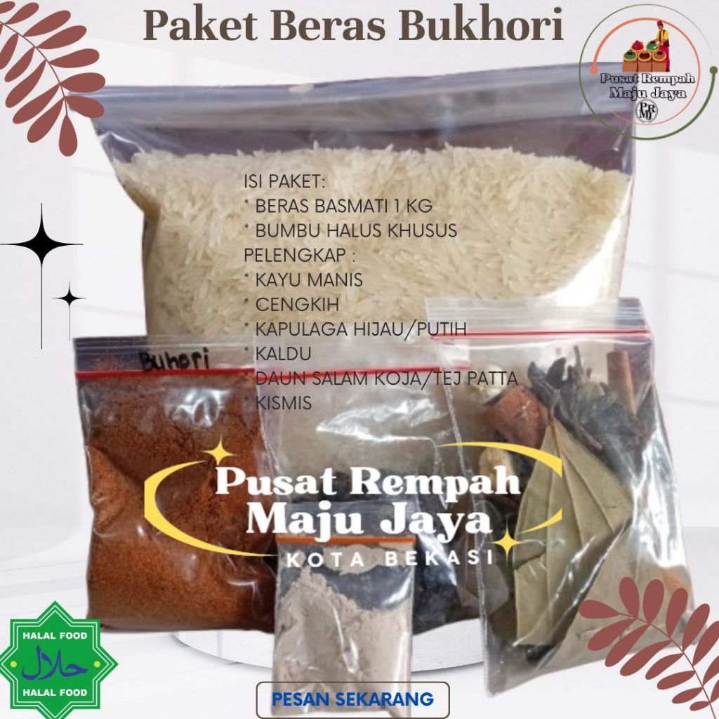 Jual Paket Beras Basmati/long rice Bukhori 1 kg | Shopee Indonesia