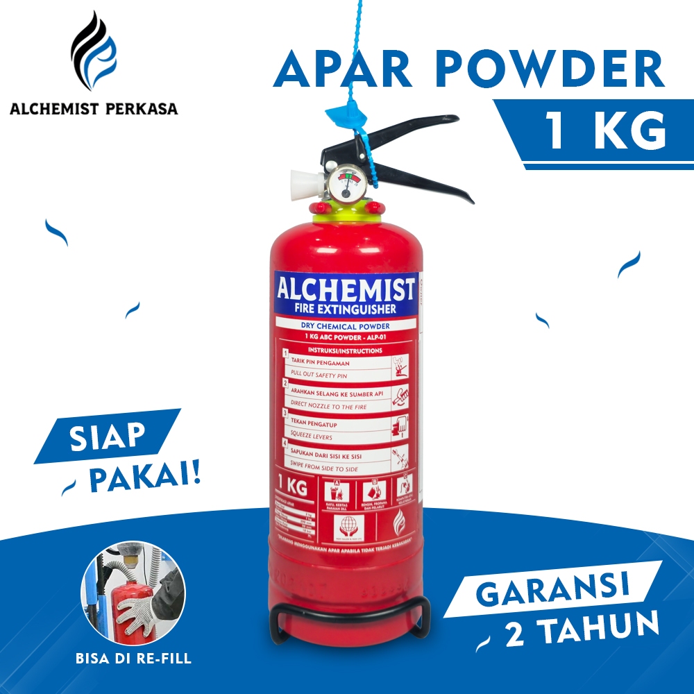 Jual APAR 1 KG Isi ABC Powder - Full Set - Siap Pakai | Shopee Indonesia