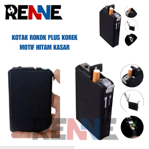 Jual Kotak Korek Plus Korek Api Hitam Polos | Shopee Indonesia