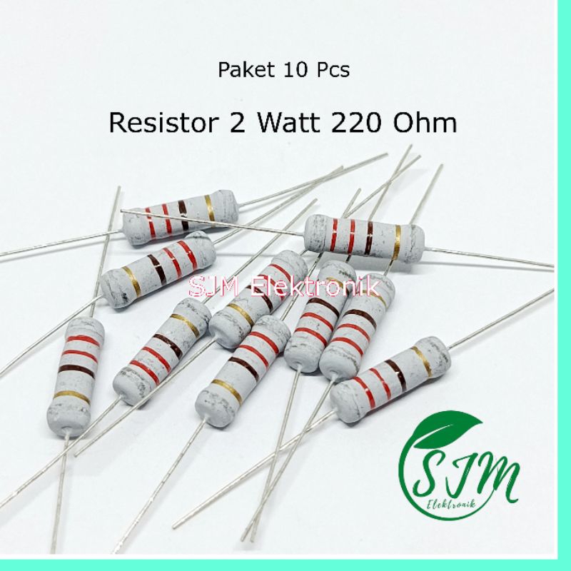 Jual RESISTOR 2 WATT 220 OHM 2W 220OHM 10 buah | Shopee Indonesia