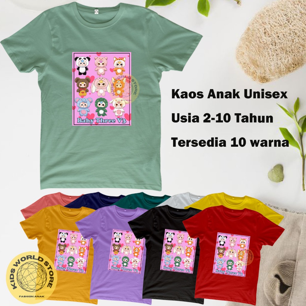 Jual KIDS WORLD STORE SPECIAL EDITIION!! Kaos Anak 1-10th Gambar BABY THREE N FRIENDS/ BABY ...