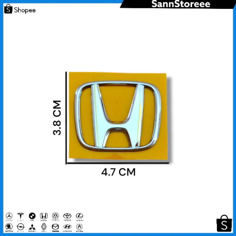 Jual Emblem Logo Stir Mobil Honda Chrome Brio Mobilio Jazz Hrv Original ...