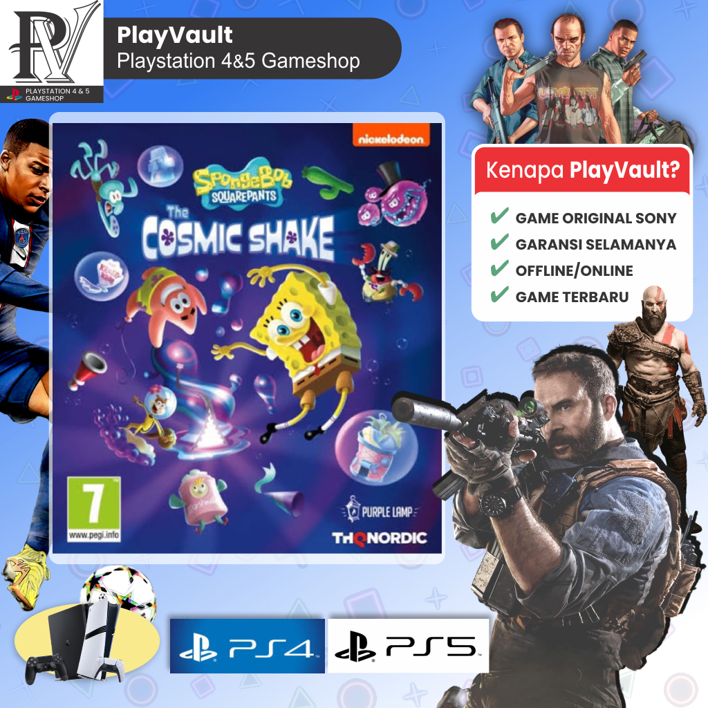 Jual SpongeBob SquarePants The Cosmic Shake PS4 PS5 | Shopee Indonesia