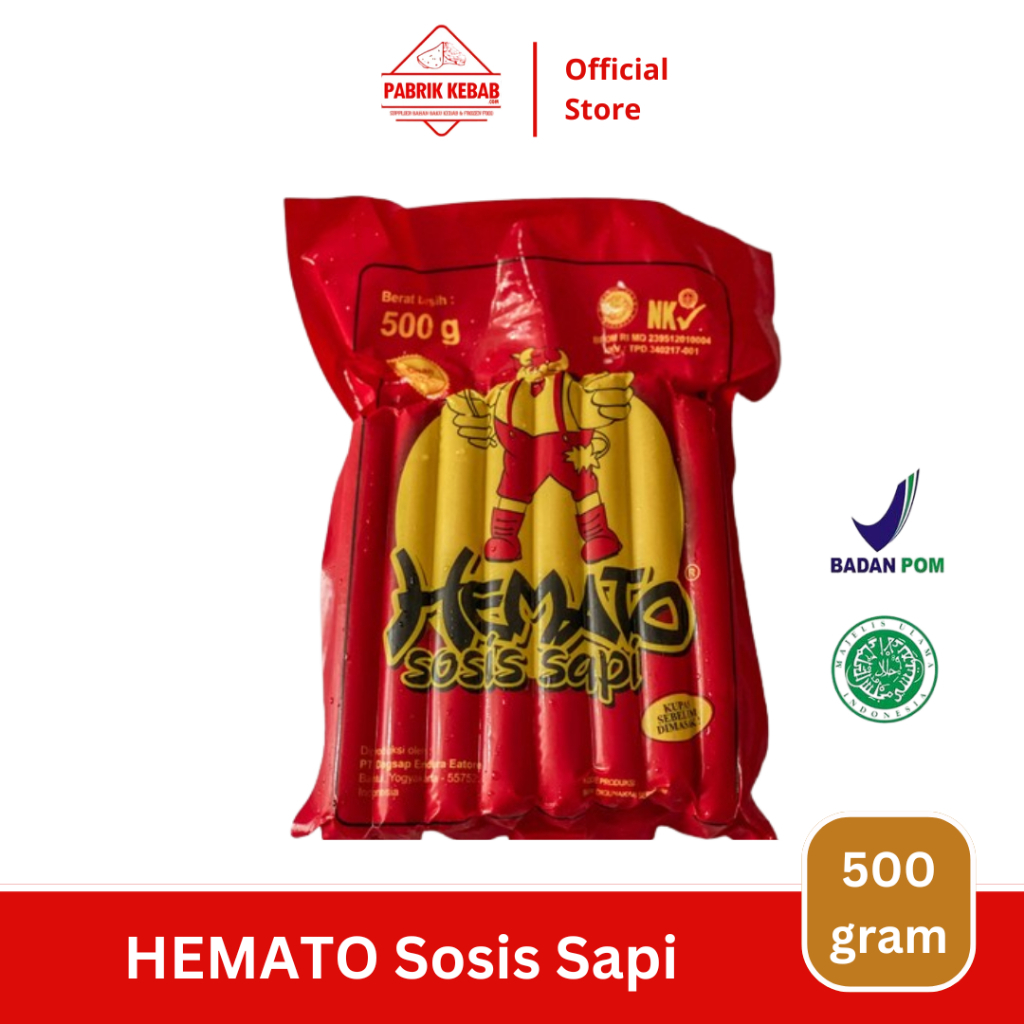 Jual HEMATO Sosis Sapi 500 Gram - Sosis Bakar Daging Sapi | Shopee ...