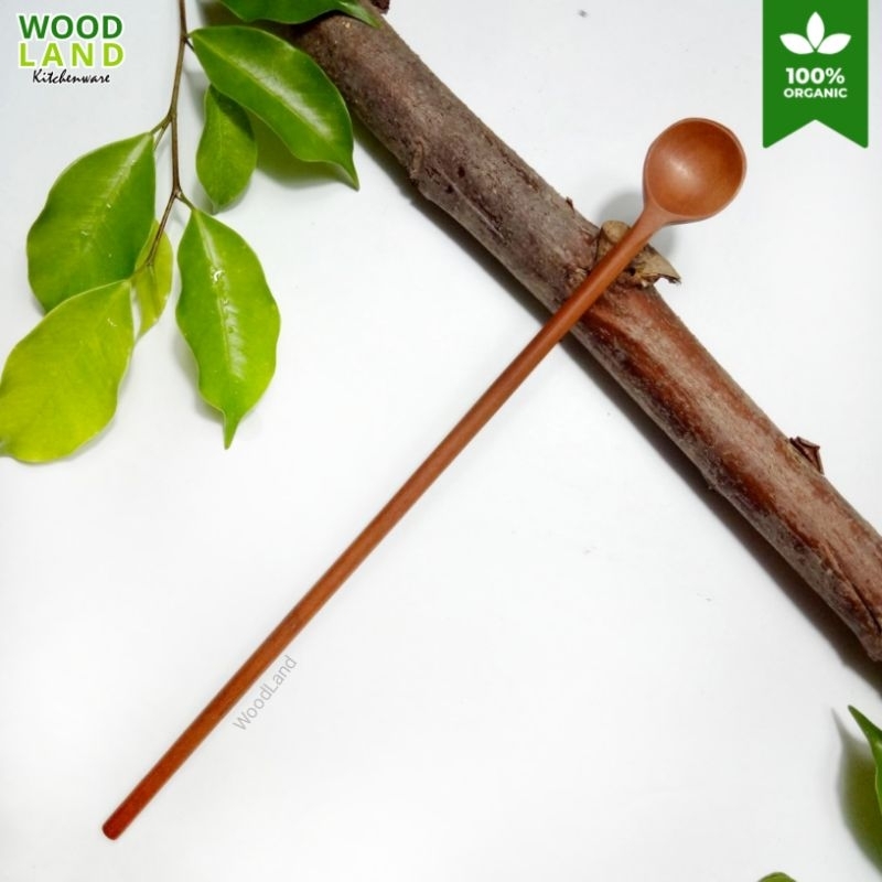 Jual Sendok aduk jus 25 cm tahan jamur pengaduk bulat finishing Beeswax ...