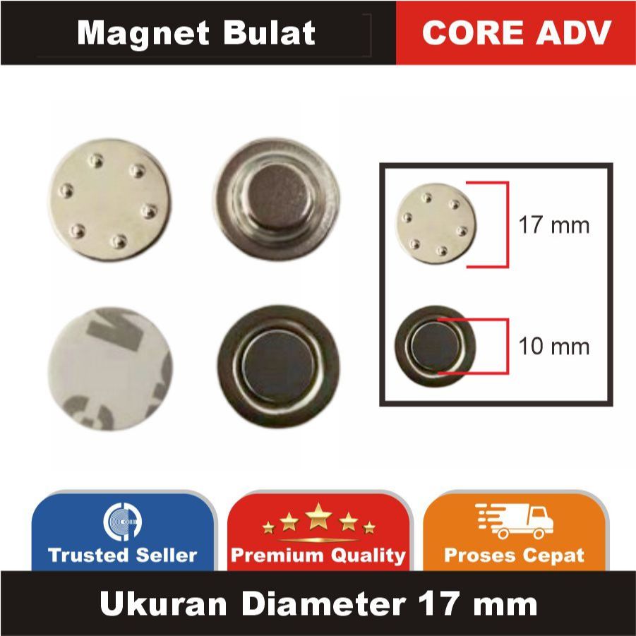 Jual Magnet Pin / Magnet Name Tag D17 Dada Premium | Shopee Indonesia