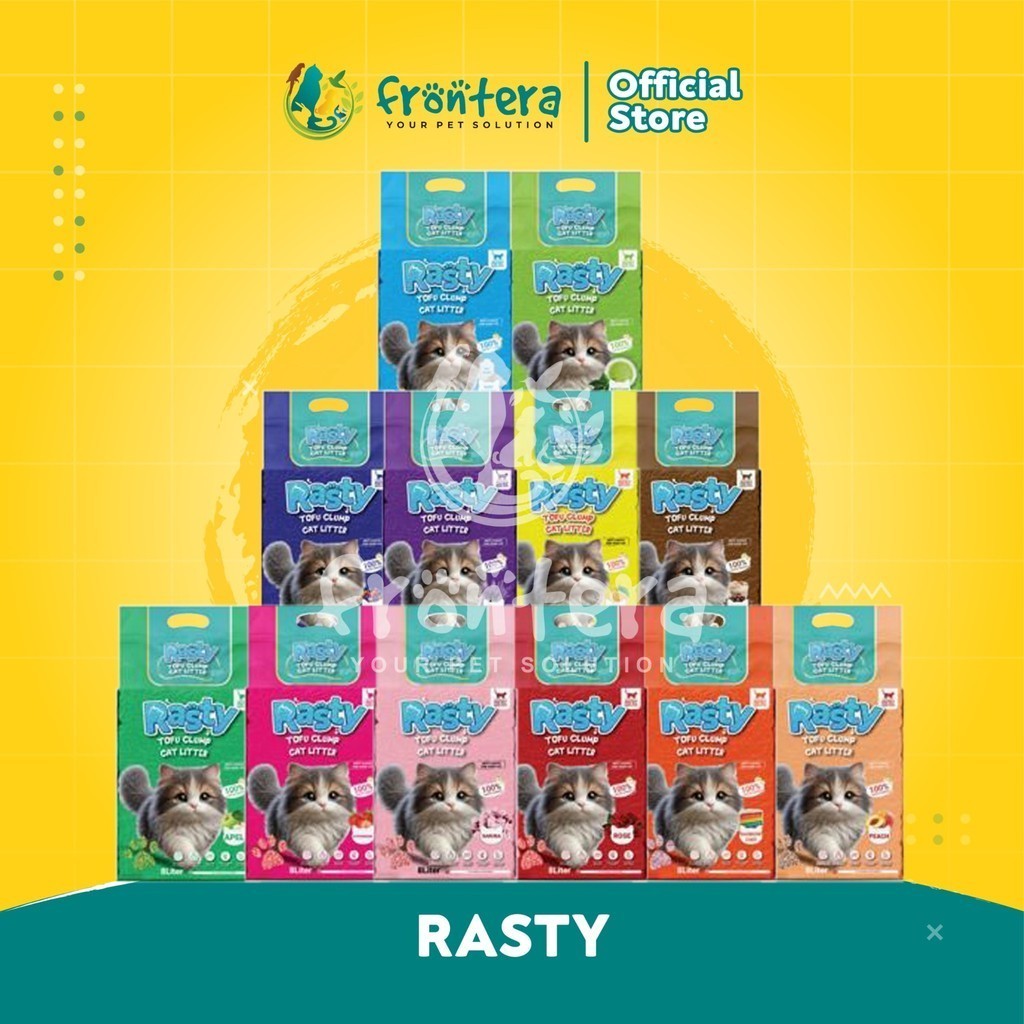 Jual PASIR TOFU CAT LITTER WANGI 8 LITER RASTY Pasir Kucing Tofu ...