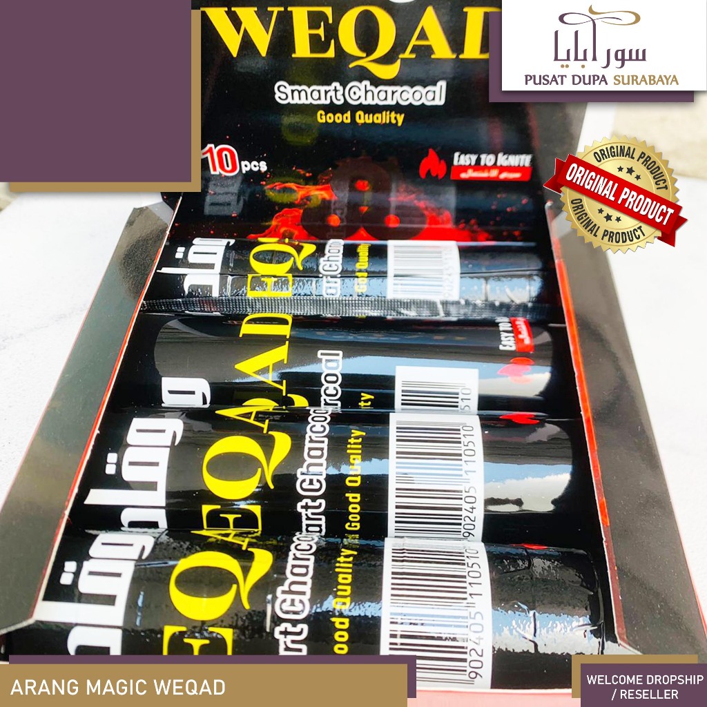 Jual Arang Magic Weqad Bara Areng Mejik Magic Charcoal Briket Buhur ...