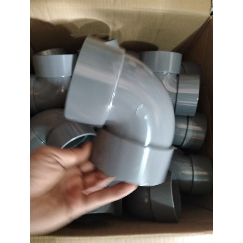 Jual sambungan pipa knee elbow 3 in tipe d tebal berkualitas supra mas | Shopee Indonesia