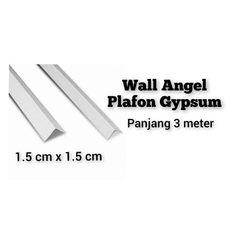 Jual Wall Angel Plafon Gypsum 1,5 x 1,5 (dipotong jadi 1,5 m) | Shopee ...