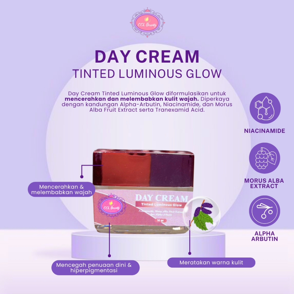 Jual DAY CREAM TINTED LUMINOUS GLOW | Shopee Indonesia