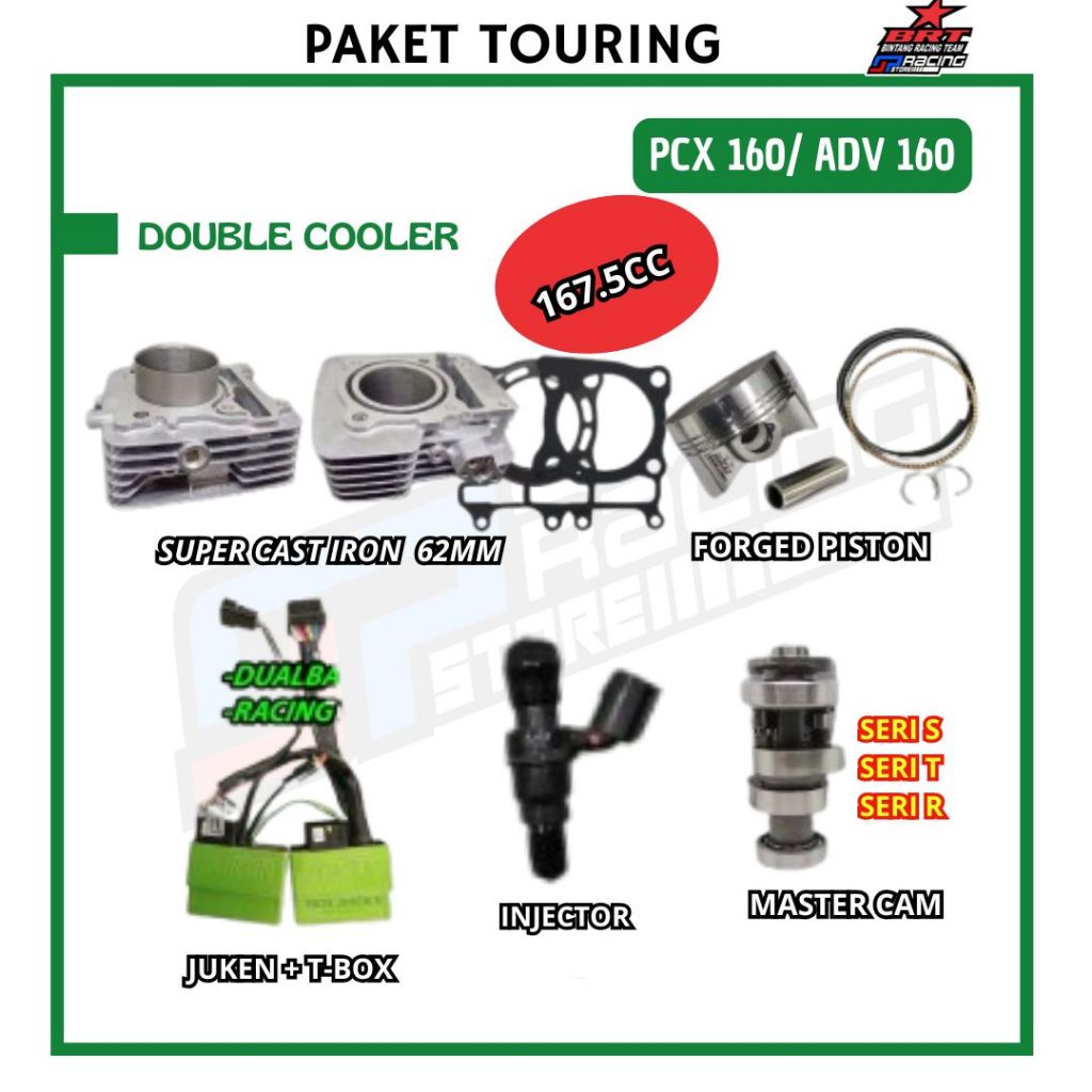 Jual Paket Bore UP Vario 160/PCX 160/ADV 160 Blok-Piston - Master Cam ...