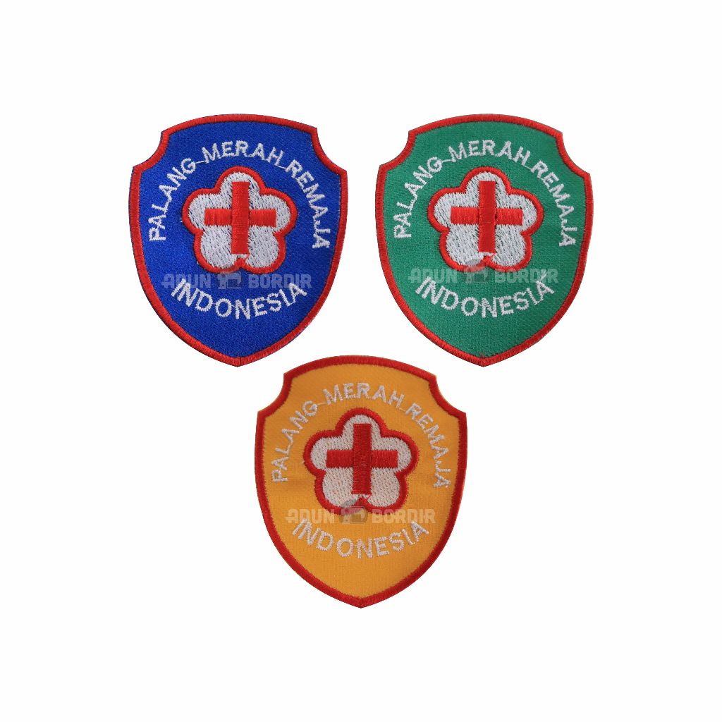 Jual Logo PMR Bordir Warna Biru, Hijau dan Kuning | Shopee Indonesia