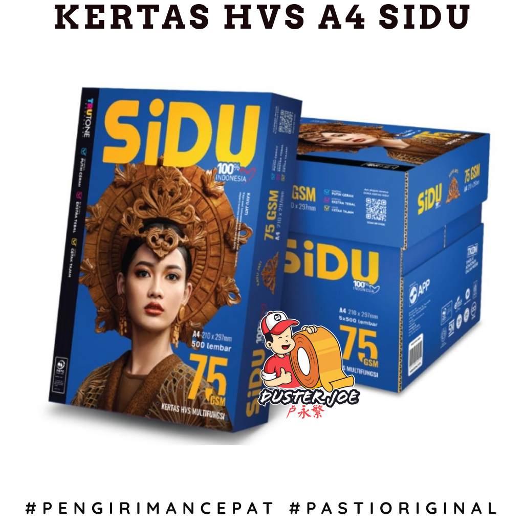Jual [BOX] Kertas HVS SIDU A4 75gr PER 1 BOX (ISI 5 RIM) | Shopee Indonesia