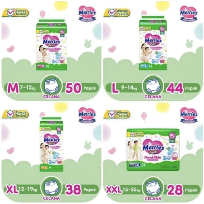 Jual Merries Good Skin M48/L42/XL38/XXL28 | Shopee Indonesia