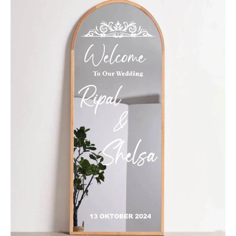 Jual stiker pelaminan stiker kaca miror wedding | Shopee Indonesia