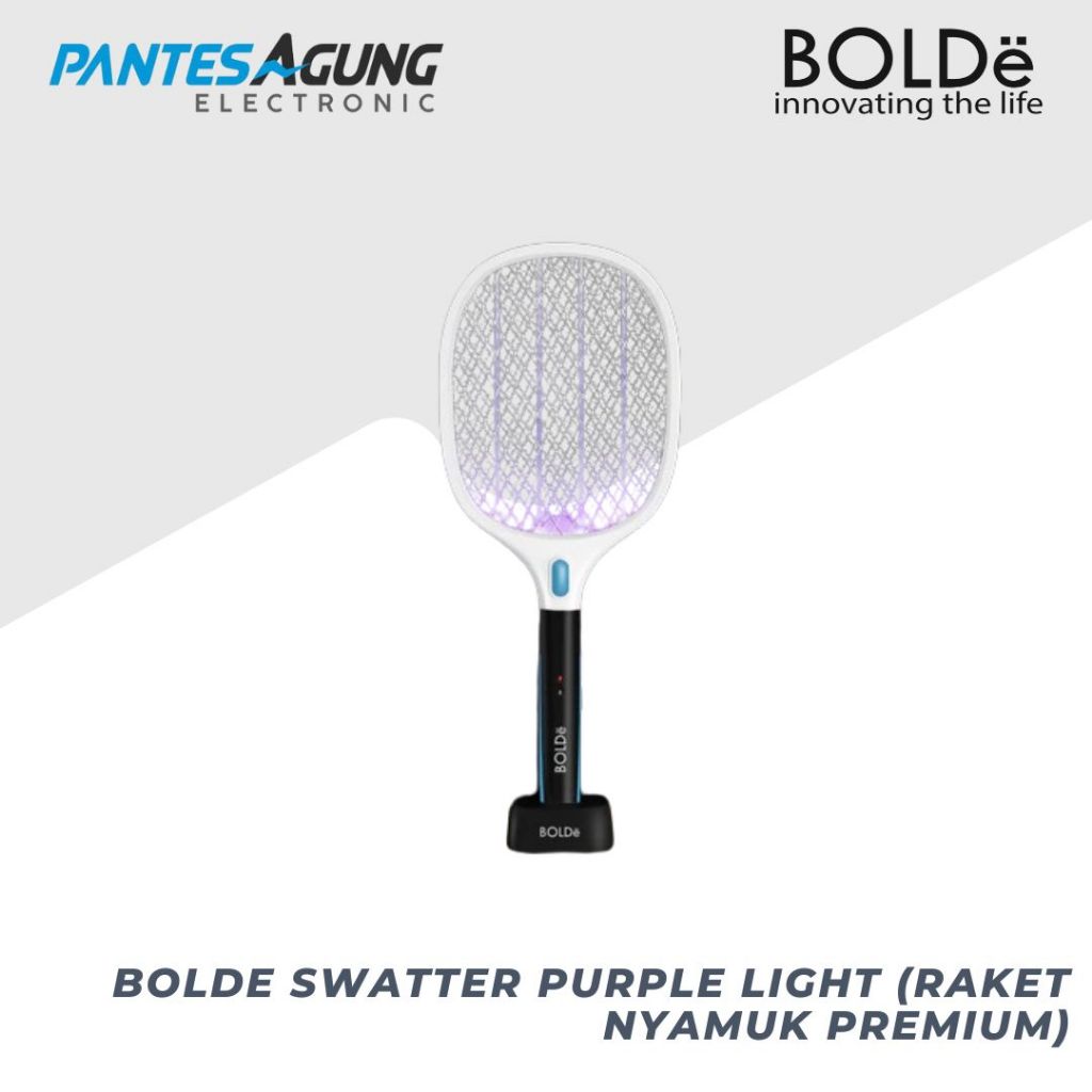 Jual BOLDE SWATTER PURPLE LIGHT (RAKET NYAMUK PREMIUM) | Shopee Indonesia
