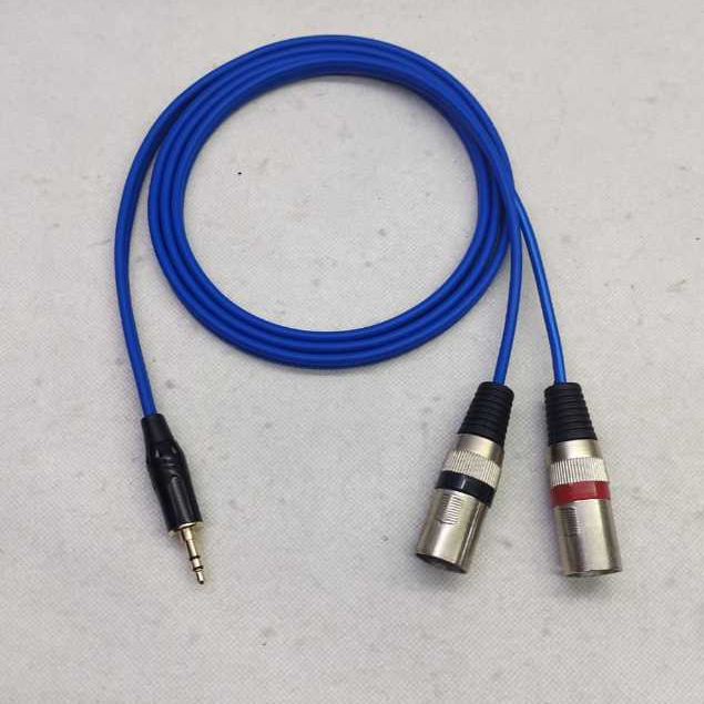 Jual kabel audio dari HP atau Laptop ke mixer jack 3,5 male To 2 XLR ...