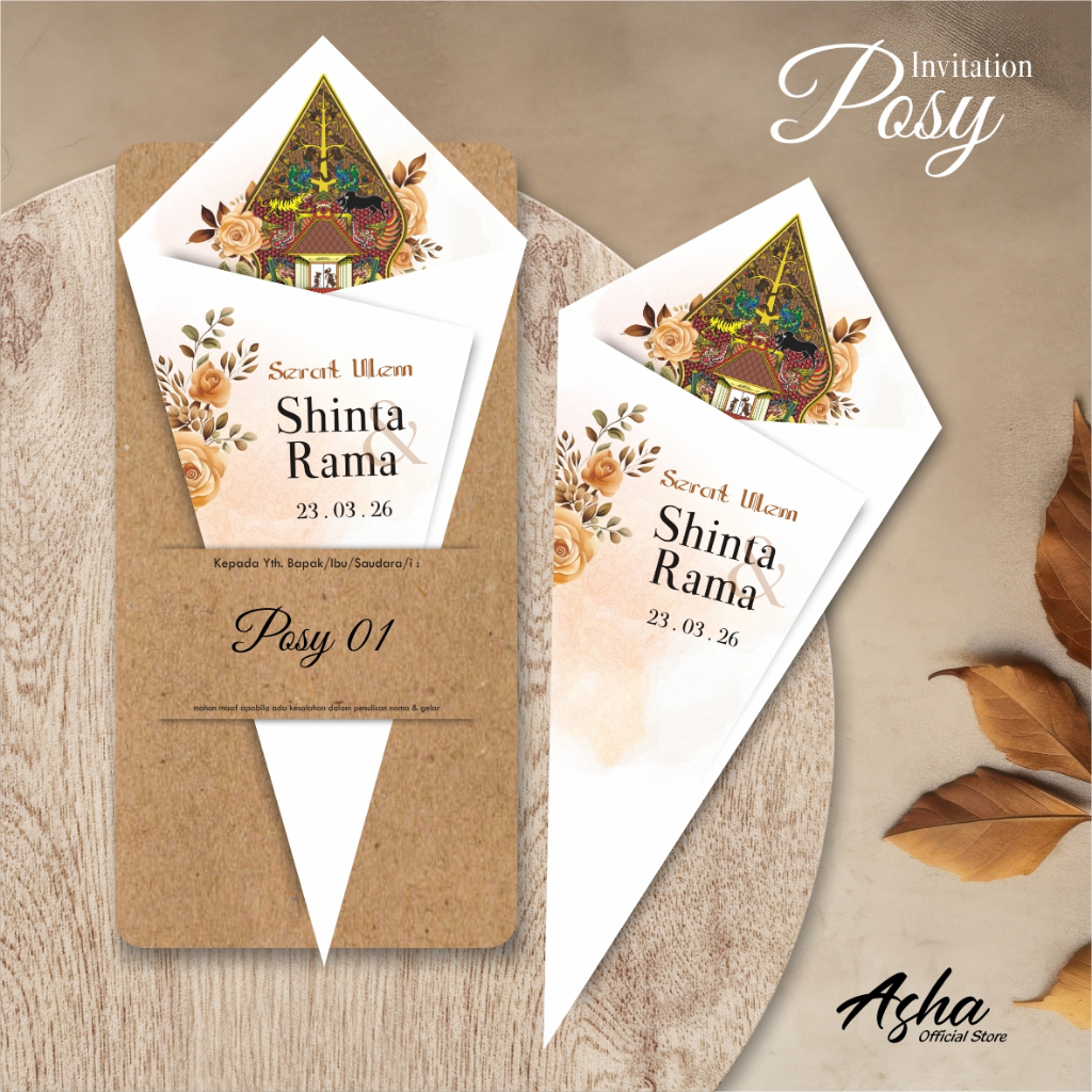 Jual UNDANGAN PERNIKAHAN AESTHETIC POSY - UNDANGAN NIKAH UNIK BOUQET ...