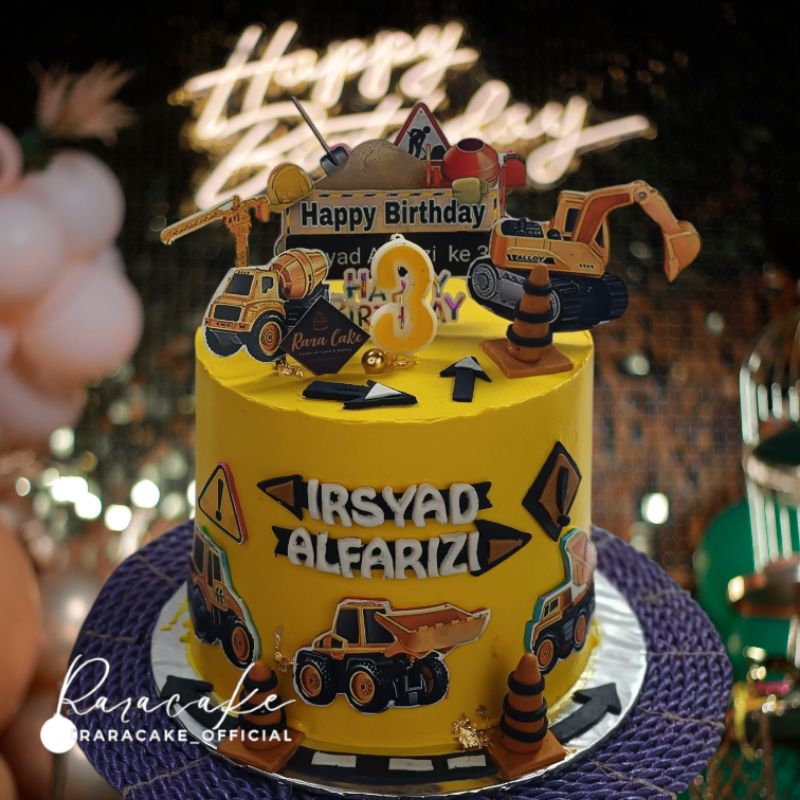 Jual cake birthday/cake custom // cake tema Beko kuning | Shopee Indonesia