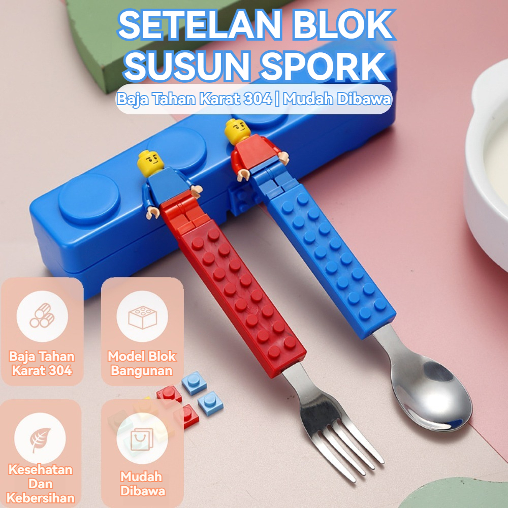 Jual Sendok Makan Anak Garpu Steel Lego Case Hiasan Robot Series ...