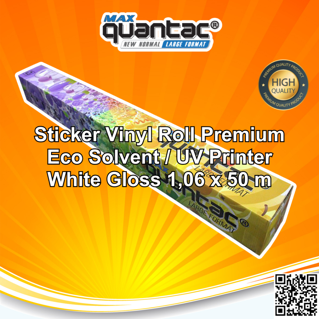 Jual QUANTAC® Sticker MAX 68WX-A Stiker Vinyl Digital Print Eco Solvent ...