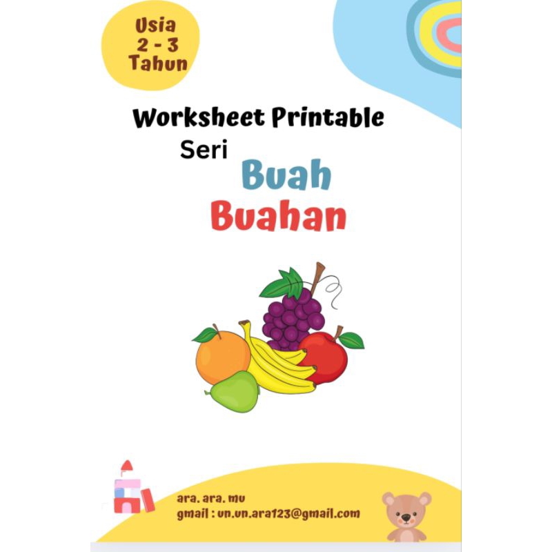 Jual Worksheets printable seri buah | Shopee Indonesia