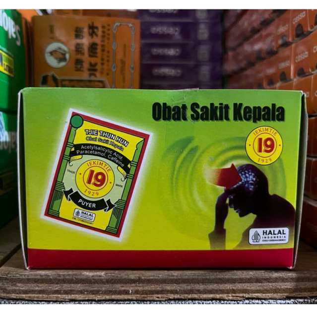 Jual Thie Thun Hun Puyer 19 Obat Sakit Kepala - 𝗧𝗘𝗥𝗠𝗨𝗥𝗔𝗛 𝟭 KOTAK 𝗜𝗦𝗜 ...