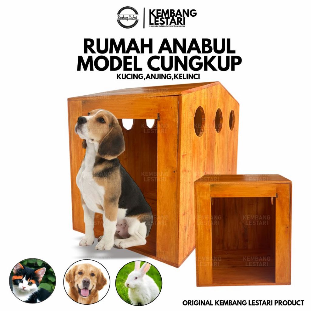 Jual RUMAH KUCING KANDANG KUCING ANJING KELINCI MARMUT CUNGKUP MODEL ...