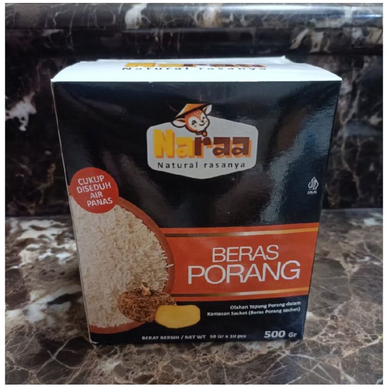 Jual Beras Porang 1Kg Naraa Instan Konjac Rice | Shopee Indonesia