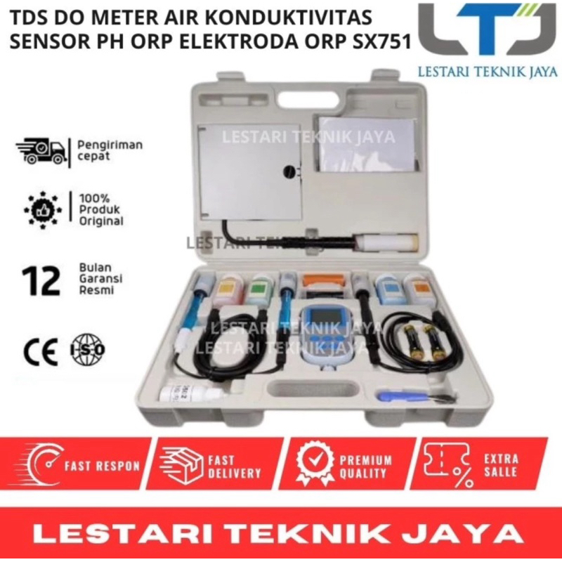Jual TDS Do Meter Air Konduktivitas Sensor Ph Orp Elektroda Orp SX751 ...