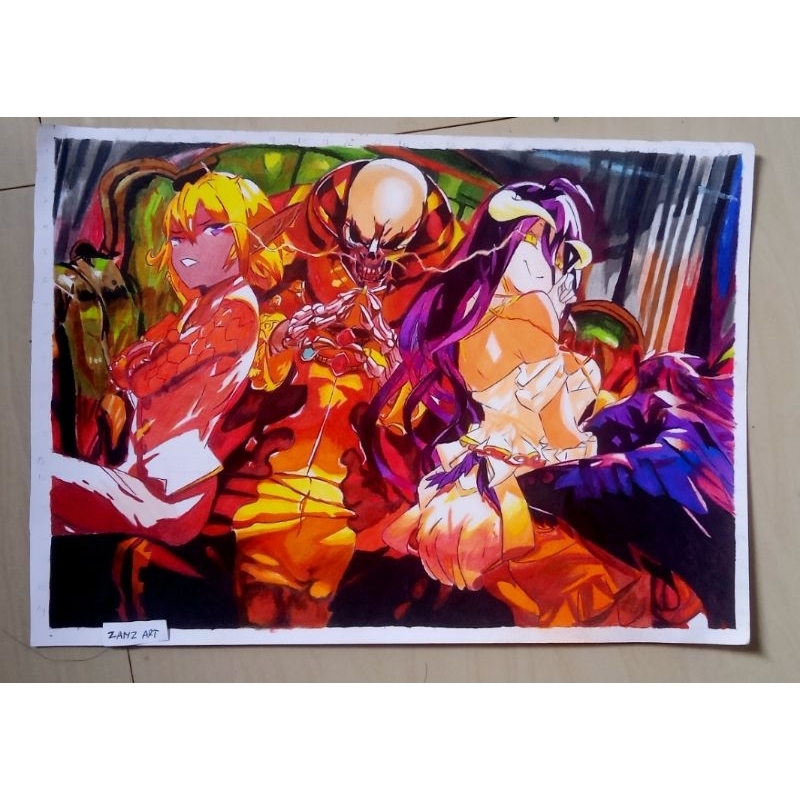 Jual jual gambar ANiME OVERLORD "tradisional art" | Shopee Indonesia