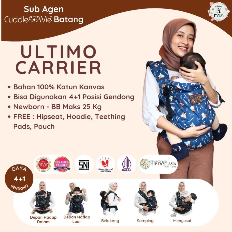 Jual Gendongan Bayi SSC Ultimo Carrier M Shape Hipseat Bisa Hadap Depan ...