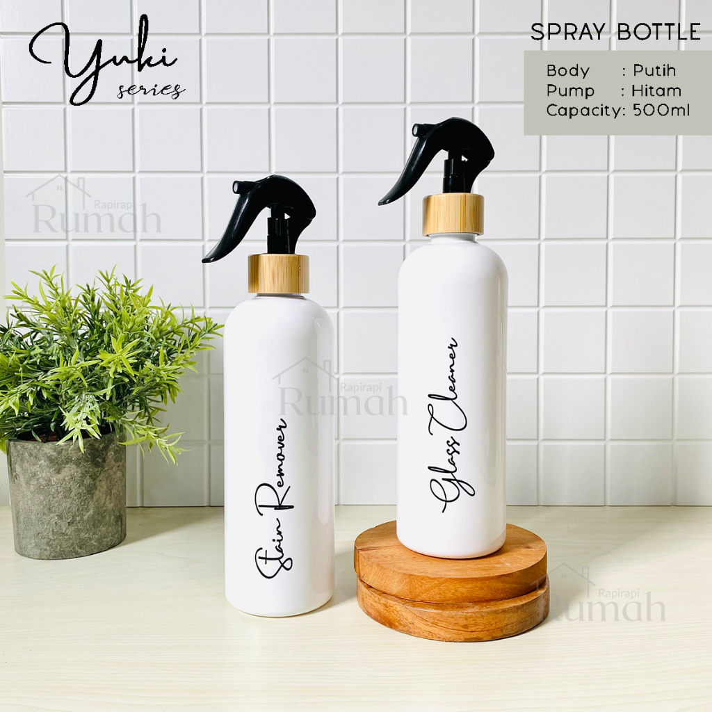 Jual YUKI - Botol SPRAY Refill Dispenser Sabun Cair 500ML Body Putih ...