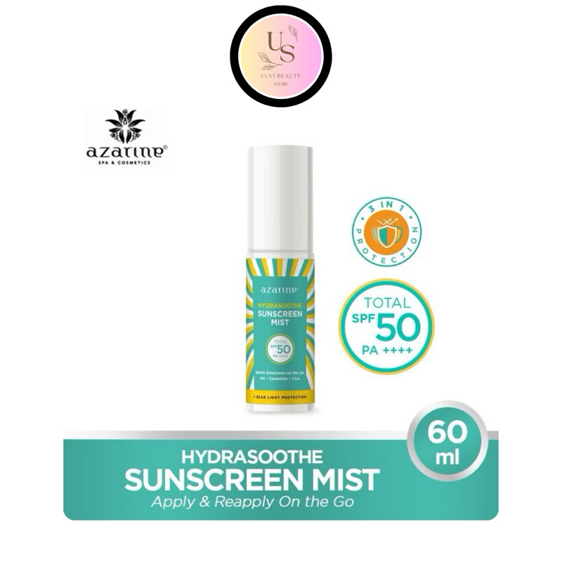 Jual AZARINE - Hydrasoothe Sunscreen Mist SPF50 PA++++ 60ml | Shopee ...
