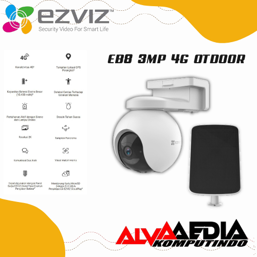 Jual CAMERA EZVIZ EB8 3MP 4G GSM, BATERAI, SOLAR PANEL | CCTV EZVIZ ...