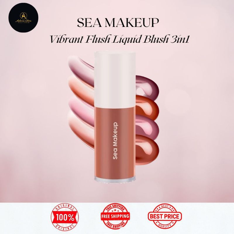 Jual Sea Makeup Vibrant Flushed Liquid Blush 6ml | Shopee Indonesia