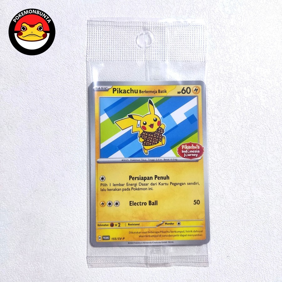 Jual Pikachu Berkemeja Batik Staryu 155/SV-P Kartu Promo Pokemon Indonesia | Shopee Indonesia