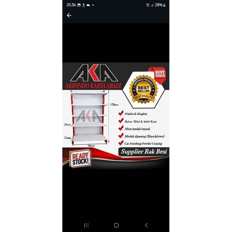 Jual Rak Single T 170 Cm | Shopee Indonesia